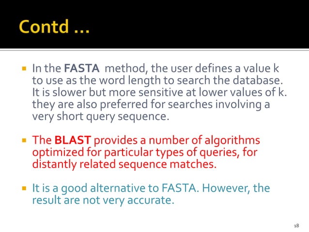 Sequence alignment | PPTX | Databases | Computer Software and Applications