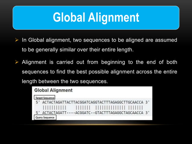 Sequence alignment.pptx | Genetics | Science