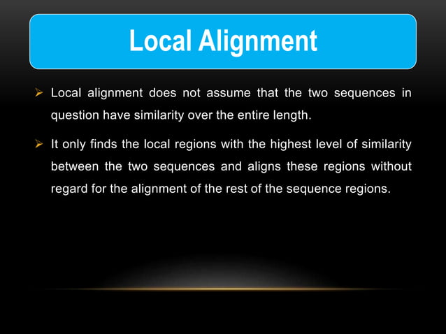 Sequence alignment.pptx | Genetics | Science