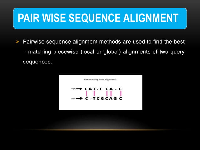 Sequence alignment.pptx | Genetics | Science