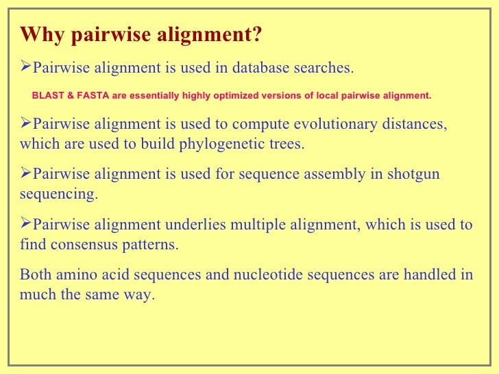 Sequence alignment belgaum