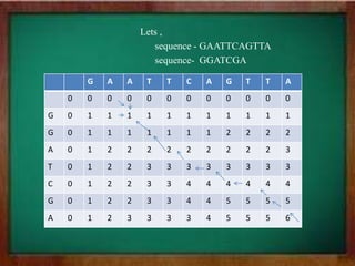 Sequence alignment global vs. local | PPTX