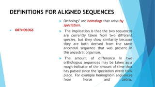 Sequence alignment 1 | PPT