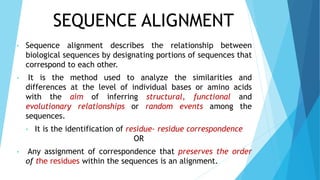 Sequence alignment 1 | PPT