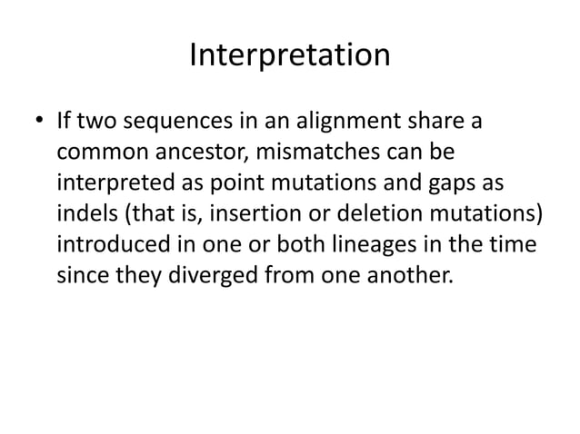 Sequence Alignment_Assumption.pdf sequence | PDF