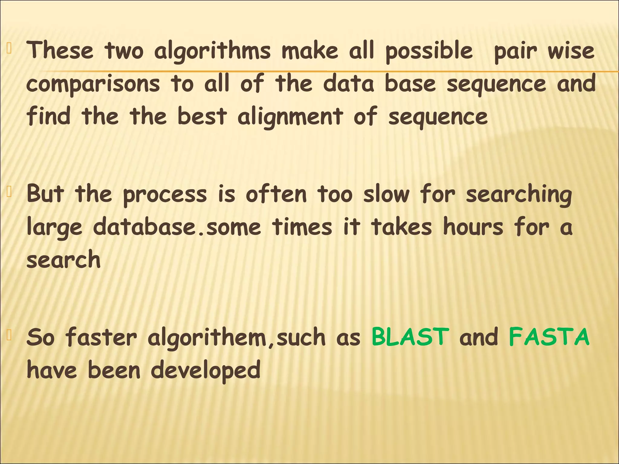 Sequencealignmentinbioinformatics 100204112518-phpapp02 | PPT
