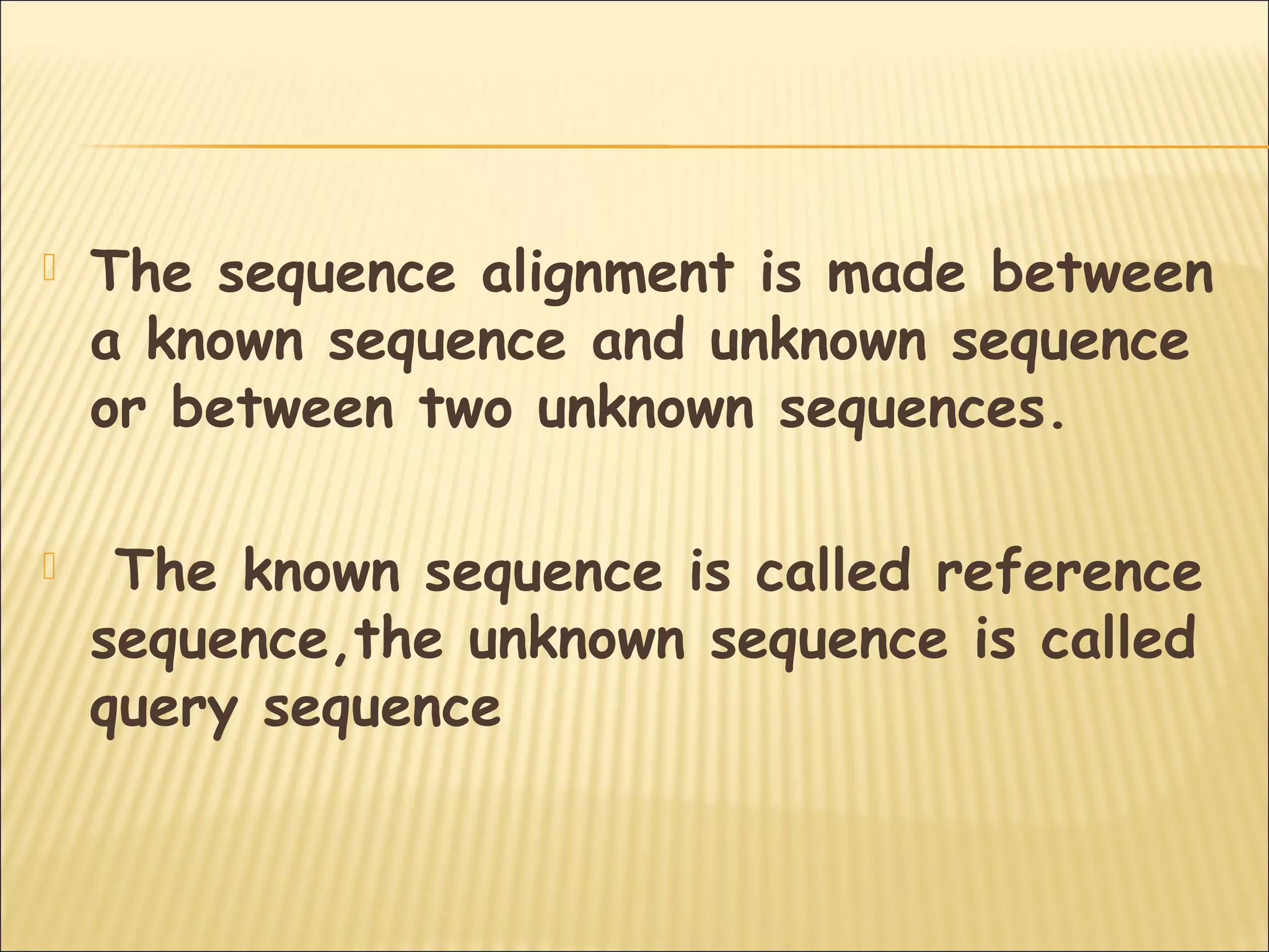 Sequencealignmentinbioinformatics 100204112518-phpapp02 | PPT