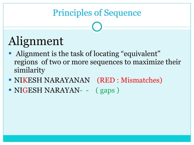 Sequence Alignment In Bioinformatics | PPT | Skin and Dermatology | Diseases and Conditions