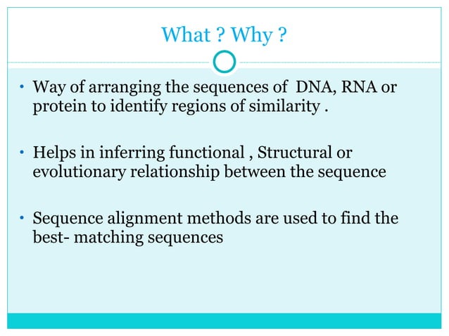 Sequence Alignment In Bioinformatics
