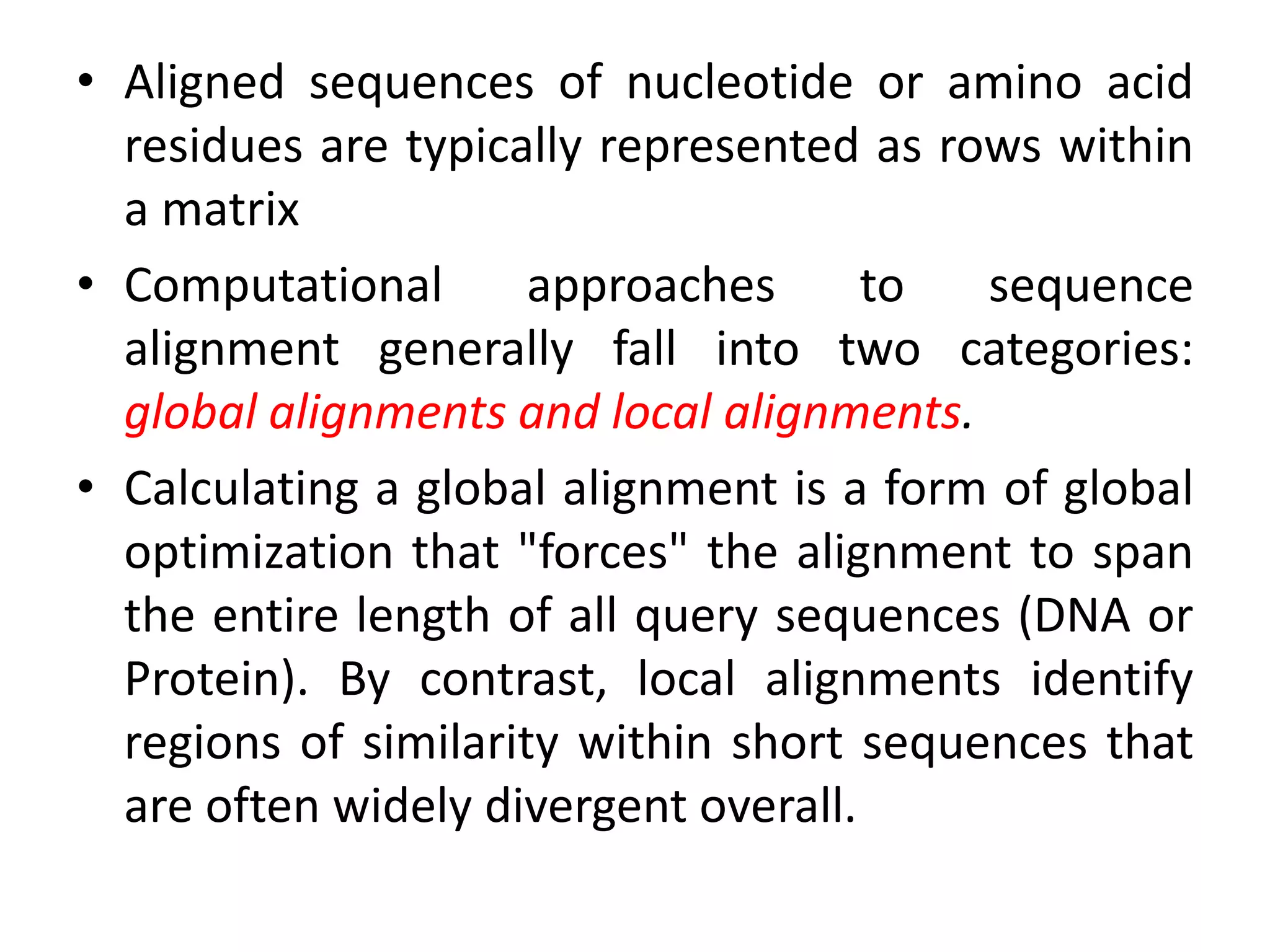 Sequence alignment unit 3 | PPTX