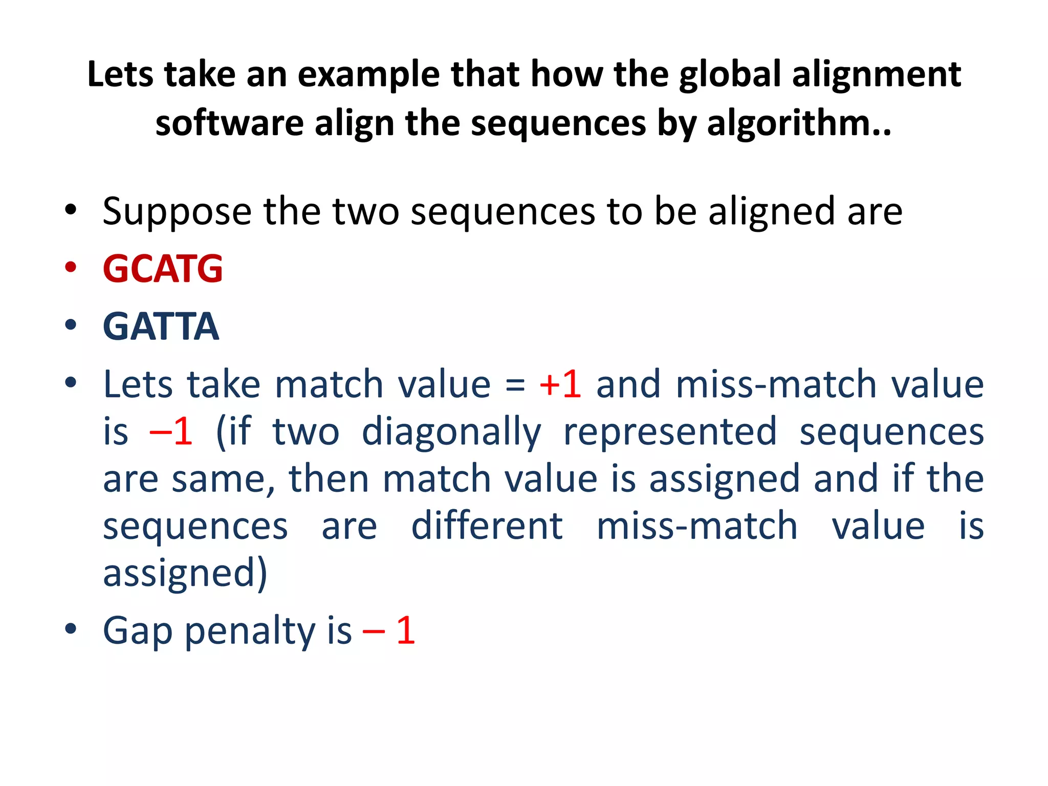 Sequence alignment unit 3 | PPTX