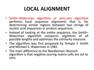 Sequence alignment unit 3 | PPTX