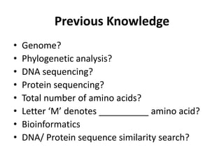 Sequence alignment unit 3 | PPTX