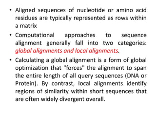 Sequence alignment unit 3 | PPTX