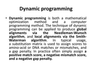 Sequence alignment unit 3 | PPTX