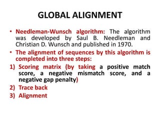 Sequence alignment unit 3 | PPTX