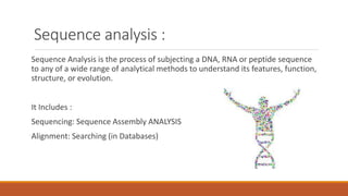 Sequence analysis - Bioinformatics | PDF