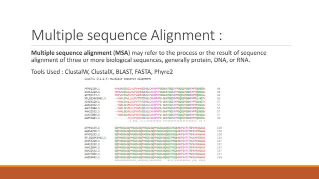 Sequence analysis - Bioinformatics | PPT
