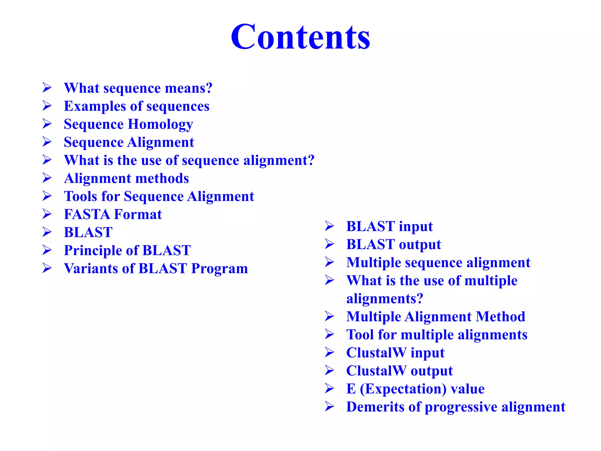 Sequence Analysis | PPT