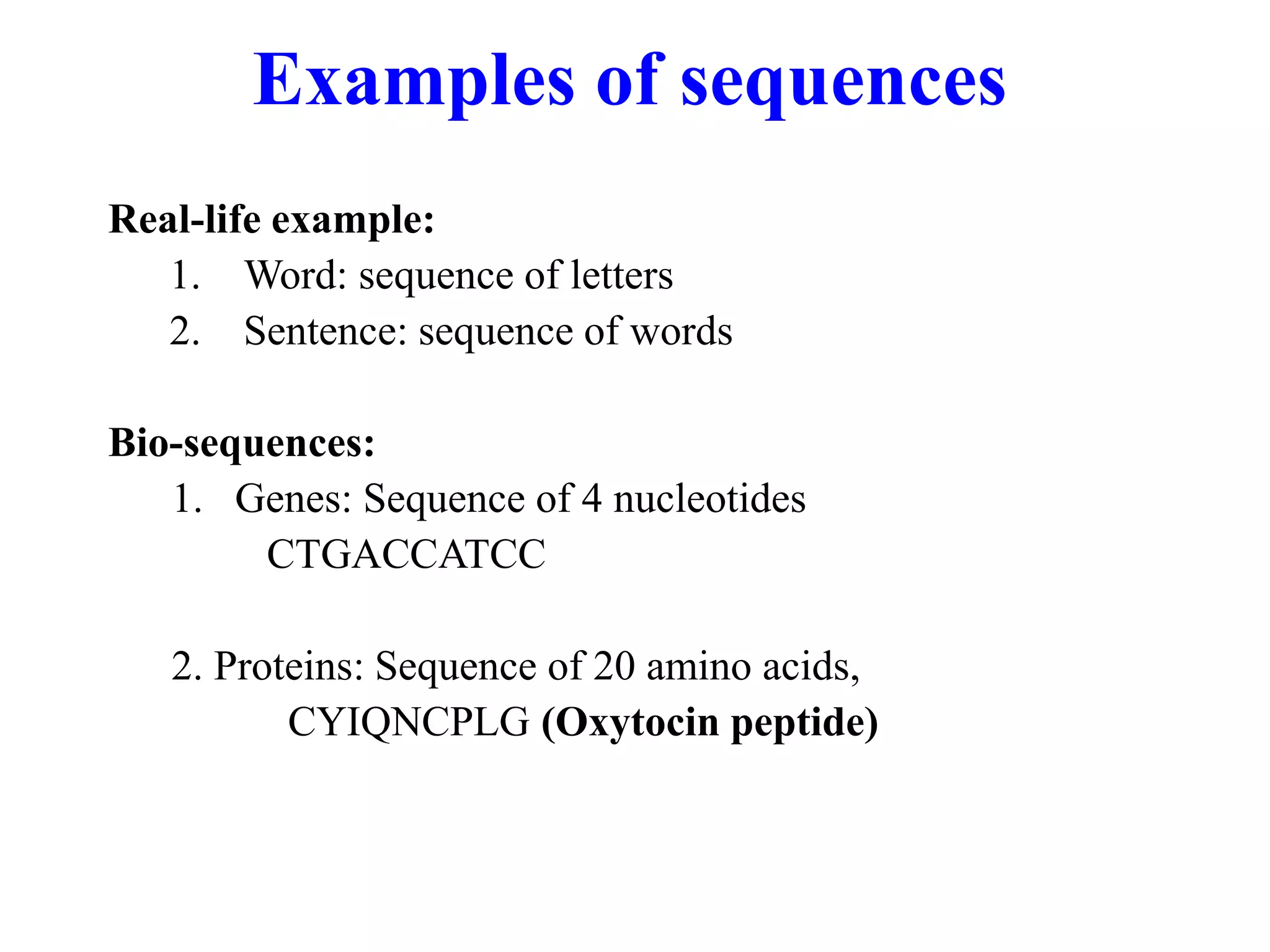Sequence Analysis | PPT