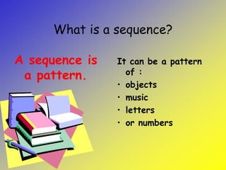 SEQUENCE AND PATTERNS for Grade Six students | PPT | Games and Puzzles ...