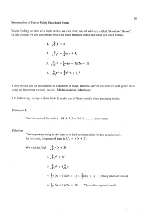 Sequence and series | PDF