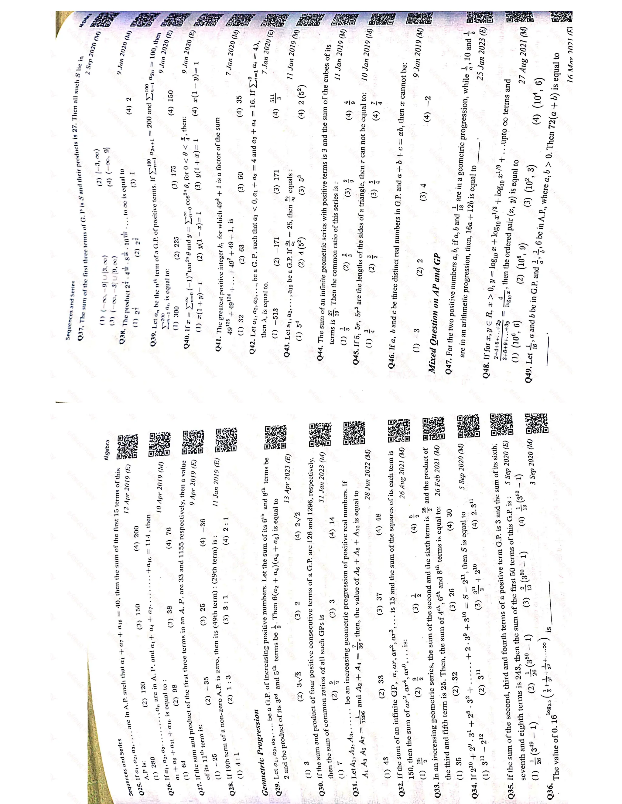 Sequence and series 5 year pyq.pdf