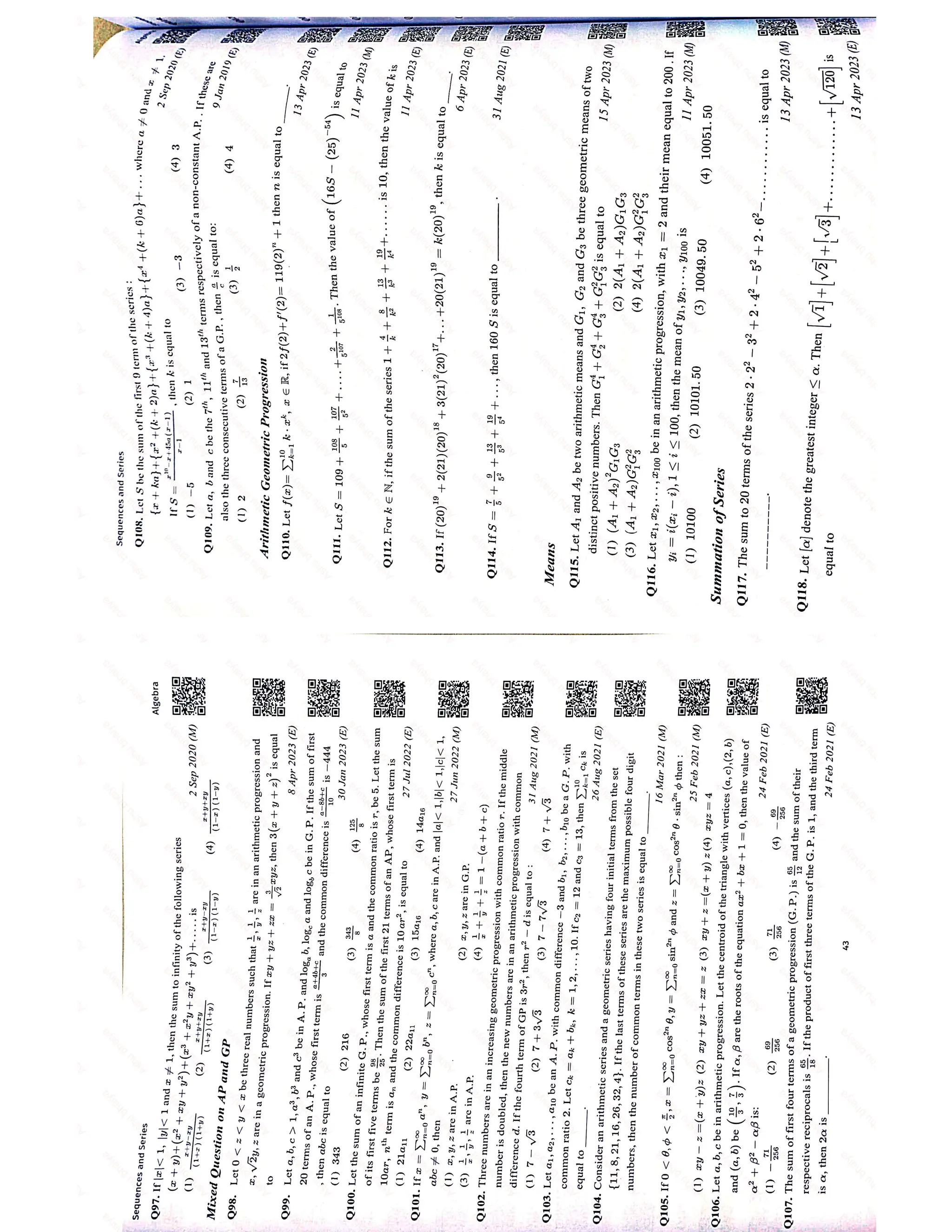 Sequence and series 5 year pyq.pdf