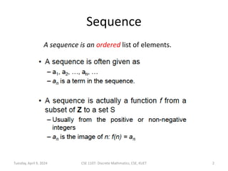 Sequence and Sums in Discrete Mathmatics.pptx