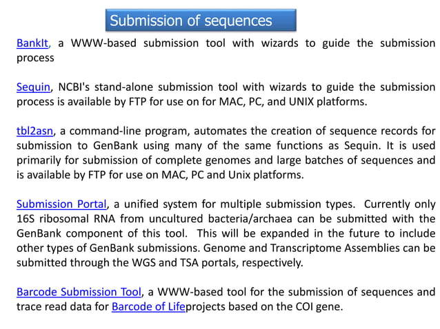 Sequence assembly | PPTX