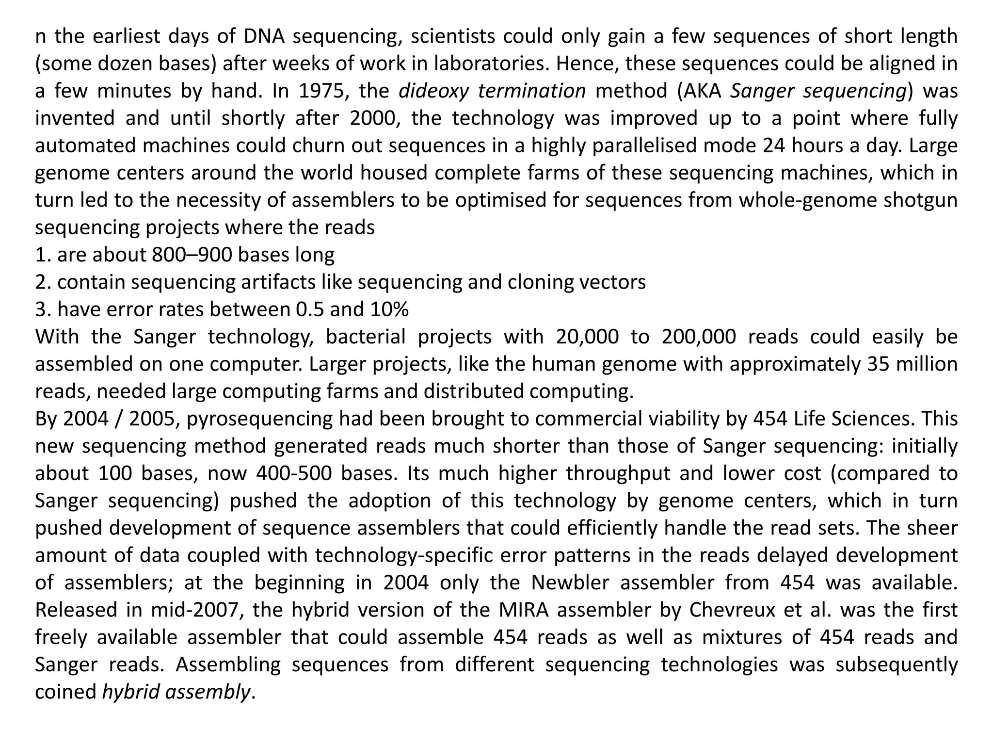 Sequence assembly | PPTX