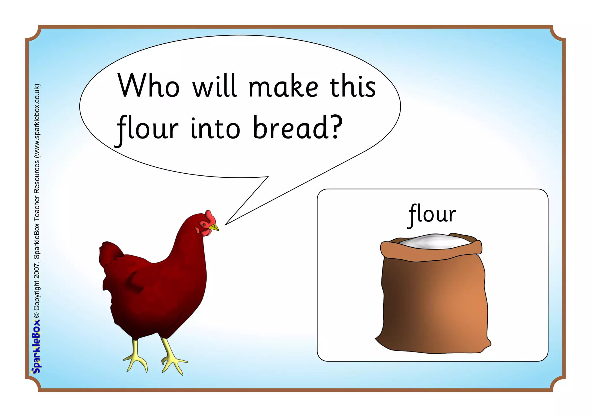 Sequence cards for Little Red Hen | PDF