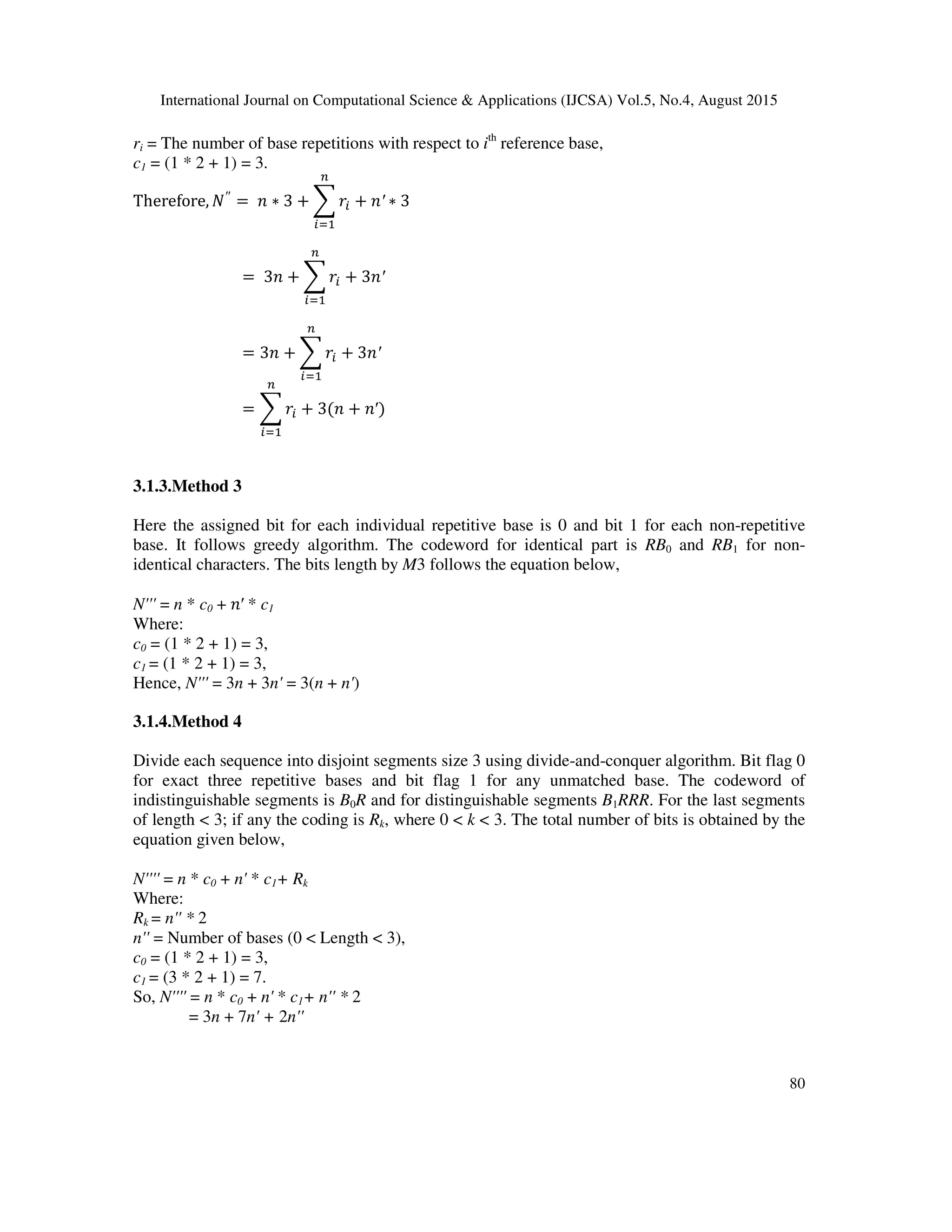 SBVRLDNACOMP:AN EFFECTIVE DNA SEQUENCE COMPRESSION ALGORITHM | PDF