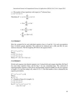SBVRLDNACOMP:AN EFFECTIVE DNA SEQUENCE COMPRESSION ALGORITHM | PDF