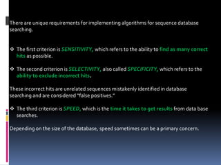 Sequence database | PPTX