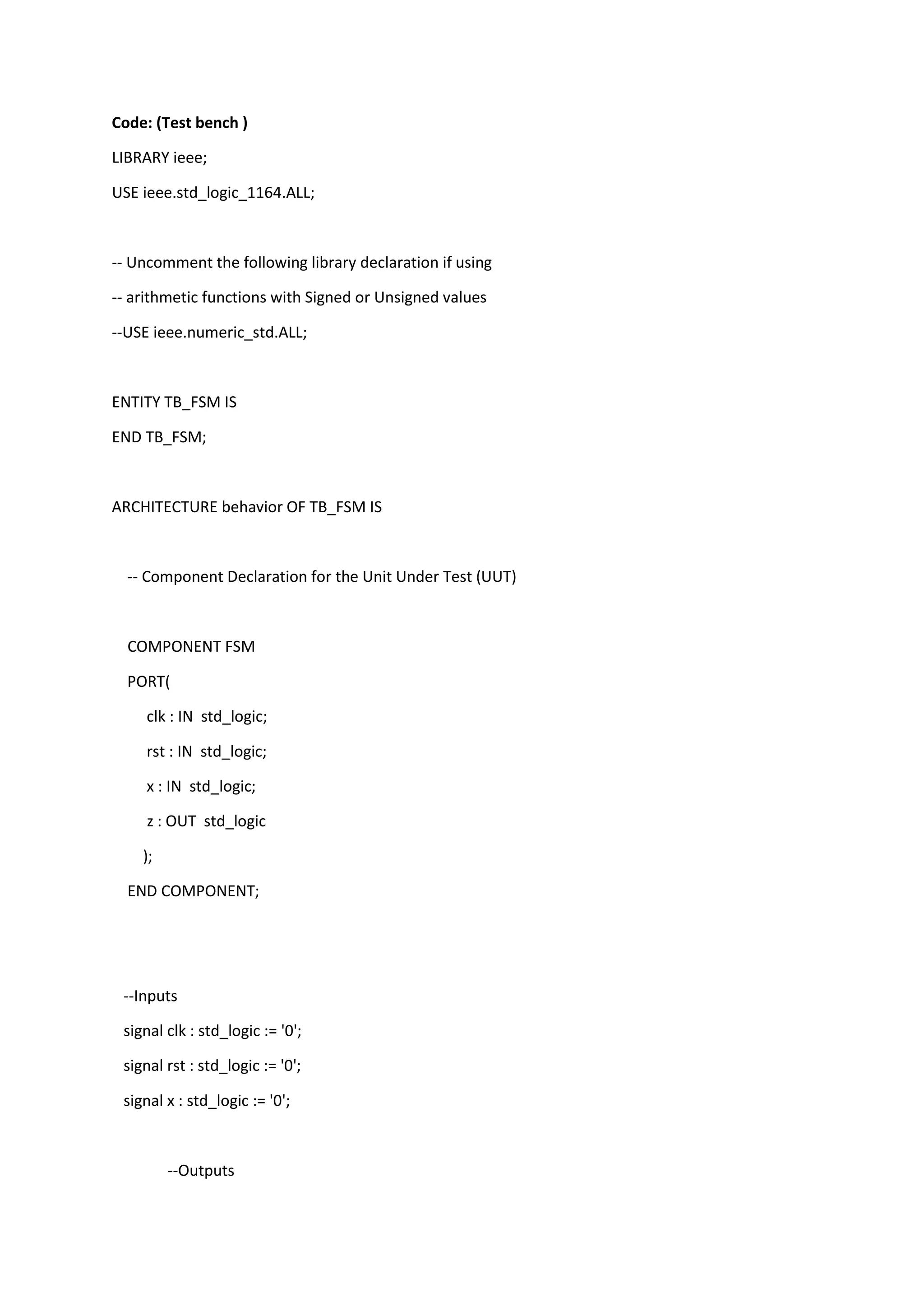 Sequence detector for "111" | PDF