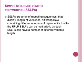 Sequenced taged sites (sts) | PPTX