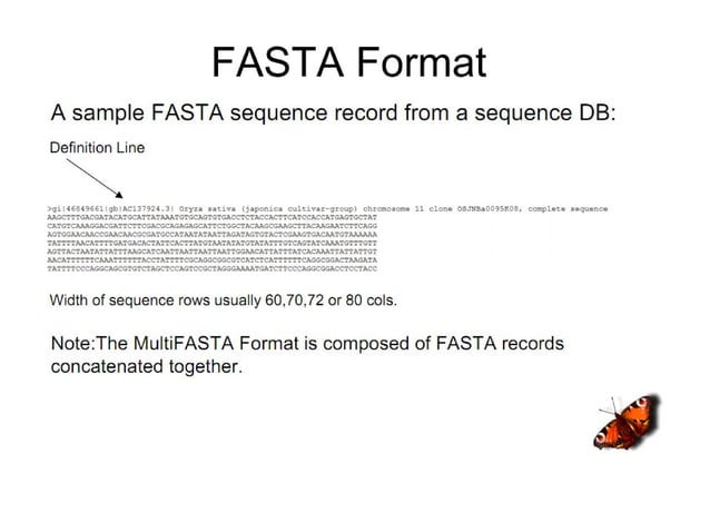 Sequence file formats | PPT | Databases | Computer Software and Applications