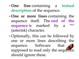 Sequence file formats | PPT