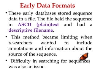 Sequence file formats | PPT