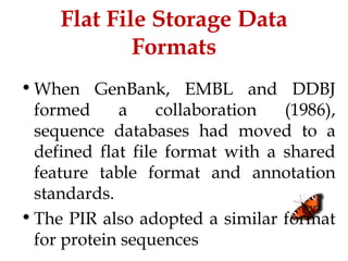 Sequence file formats | PPT