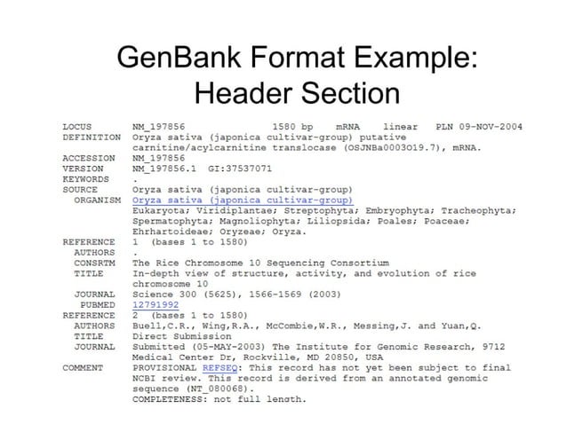 Sequence File Formats Ppt Databases Computer Software And
