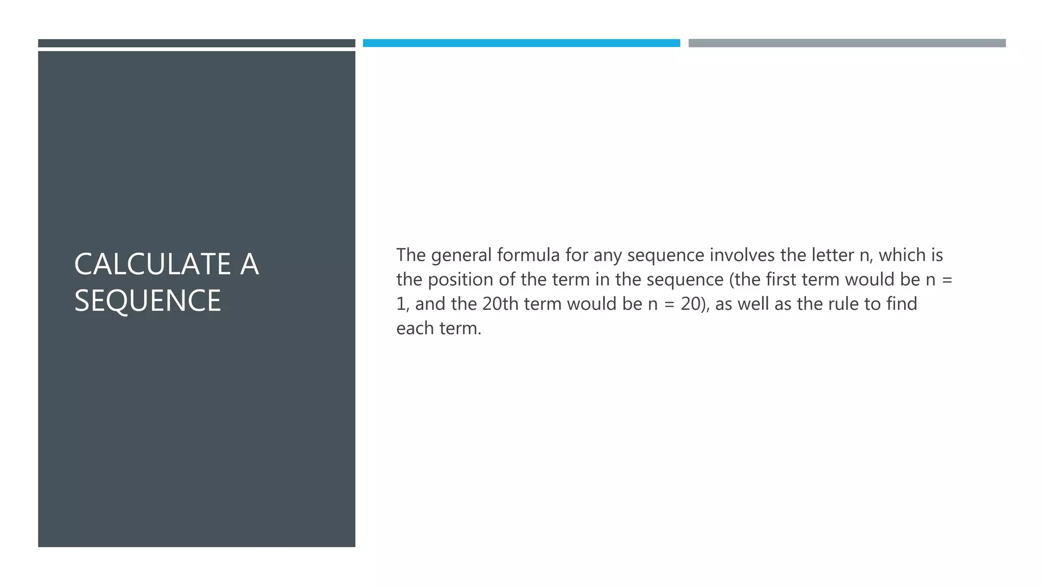Sequence formulas direct and recursive | PPTX