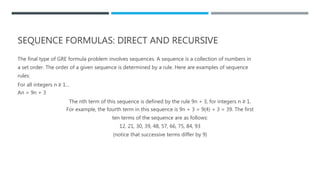 Sequence formulas direct and recursive | PPT
