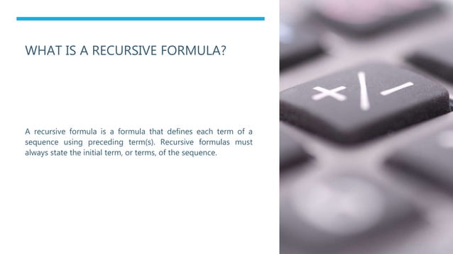 Sequence formulas direct and recursive | PPT