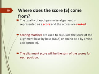 Sequence homology search and multiple sequence alignment(1) | PPTX