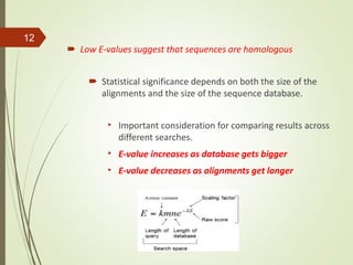 Sequence homology search and multiple sequence alignment(1) | PPTX
