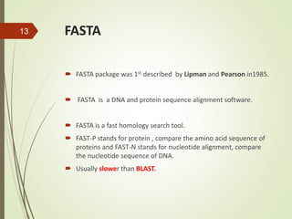 Sequence homology search and multiple sequence alignment(1) | PPTX
