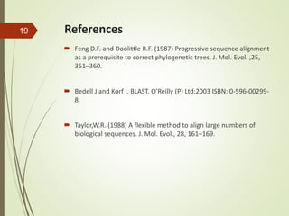 Sequence homology search and multiple sequence alignment(1) | PPTX