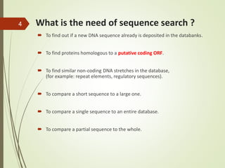 Sequence homology search and multiple sequence alignment(1) | PPTX